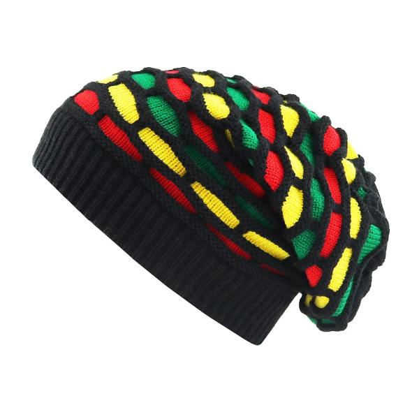 商品名:  Rasta Jamaica Beanie Reggae Hat Multi-Colour Slouchy Baggie Beanie Skullies Gorro Rasta Cap for Mens Womensブランド: B...