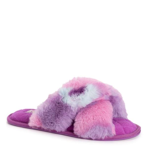 商品名: MUK LUKS Women's Perley Criss Cross Slipper,Purple Tie Dye ,M MUK LUKS Women's Perley Criss Cross Slipper,Purple Ti...