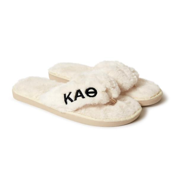 商品名:  Sorority Shop Kappa Alpha Theta Fuzzy Slippers Women (Medium, numeric_7)ブランド: Sorority Shop商品サイズ: 7-8高さ: 25.6032cm...