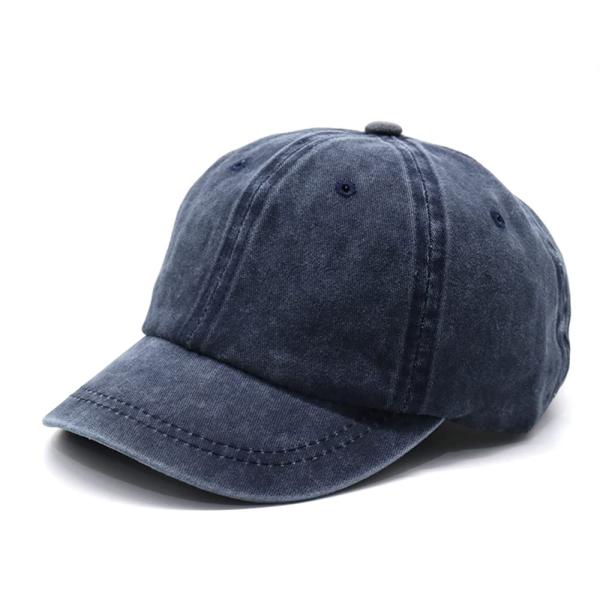 商品名:  Men's Short Brim Washed Cotton Baseball Cap Casual Small Brim Umpire hat Women Vintage Denim Snapback Caps Ajustab...