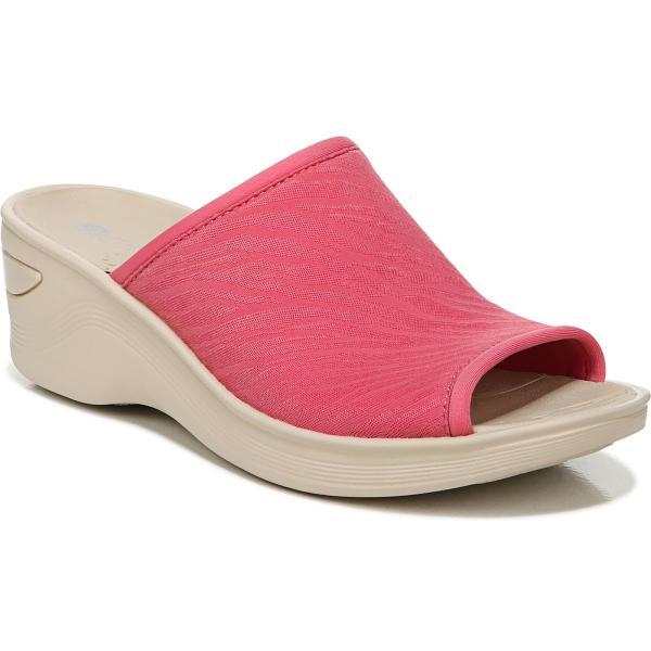 商品名: BZeesレディースデラックスブライトサンダル, デザート, 7.5 BZees Womens Deluxe Metallic Slip On Wedge Sandals Pink 7.5 Medium (B,M)ブランド: BZ...