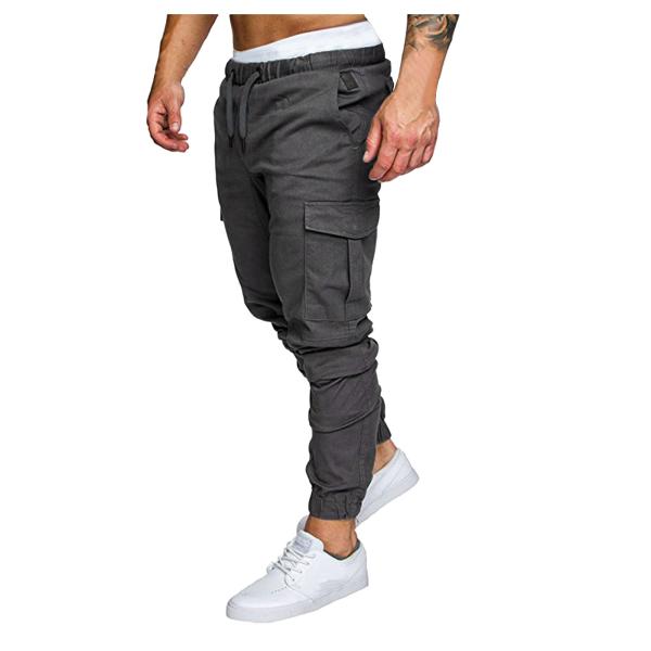 商品名:  Men's Hiking Cargo Pants Cinch Bottom Casual Sweatpants Slim Fit Stretch Jogger Cycling Outdoor Trousers with Pock...