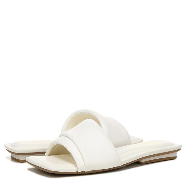 商品名: フランコ・サルト・カリス, ホワイト, 24.5 Franco Sarto Womens Caris Leather Slip On Slide Sandals White 8.5 Medium (B,M)ブランド: Franco...