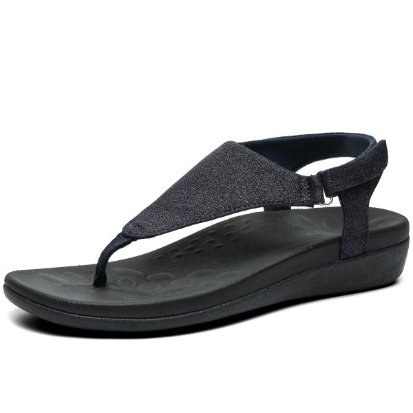 商品名: UTENAG レディース アーチサポートサンダル 矯正 調節可能 トングサンダル, ブルーグリッター, 24 UTENAG Womens Arch Support Sandals | Orthotic Thong Back Str...
