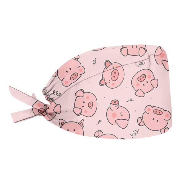 商品名:  Biyejit Pink Pig Print Fashional Cap, Working Cap Shower Hat with Sweatband Breathable Headgear for Women/Menブランド:...