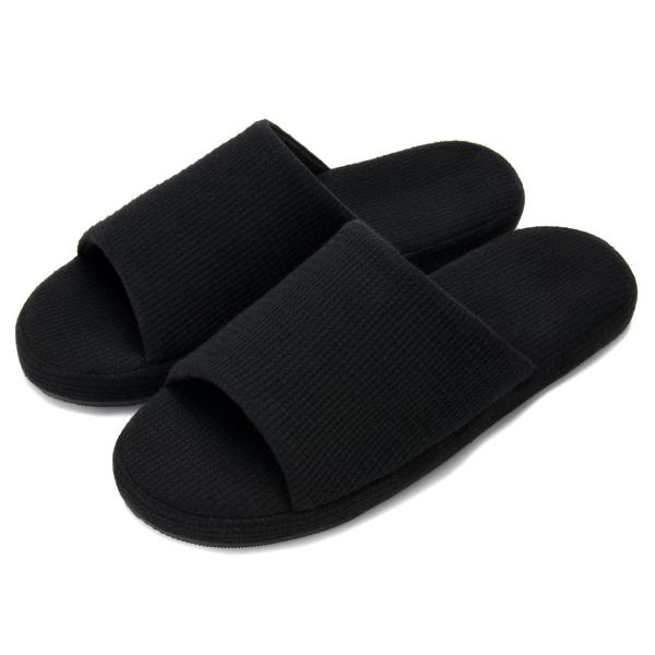 商品名:  Winforea Mens Open Toe House Slippers,Non-slip Memory Foam Indoor Slippers for Men with Breathable Hard Bottom,Com...
