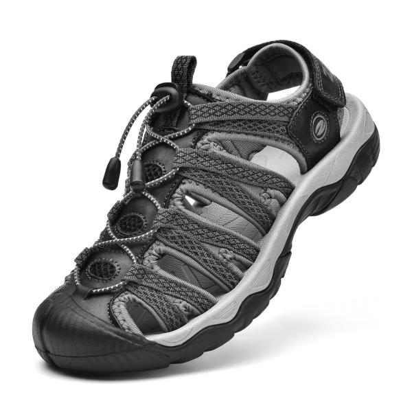 商品名: [ziitop] サンダル レディース スポーツ サンダル アウトドアサンダル アウトドアアドベンチャービーチシュー ズ サマー 厚底 軽量滑り止め耐衝撃性 通気性 調整可能 なハイキングサンダル 夏 フェス レジャー 旅行 zi...