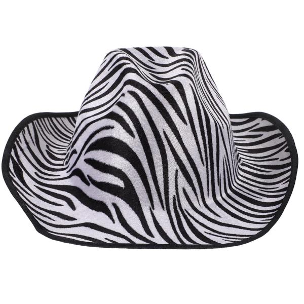 商品名:  NUOBESTY Mens Hat Flat Hat Hat Cap Zebra Pattern Western Hat Outdoor Wide Hat Party Costume Hats for Men Women Per...