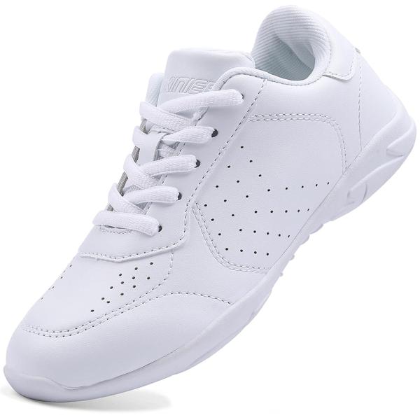 商品名:  FUQIAO Girls White Cheer Shoes Women Lightweight Cheerleading Shoes Competition Sneakers White 2 Little Kidブランド: F...