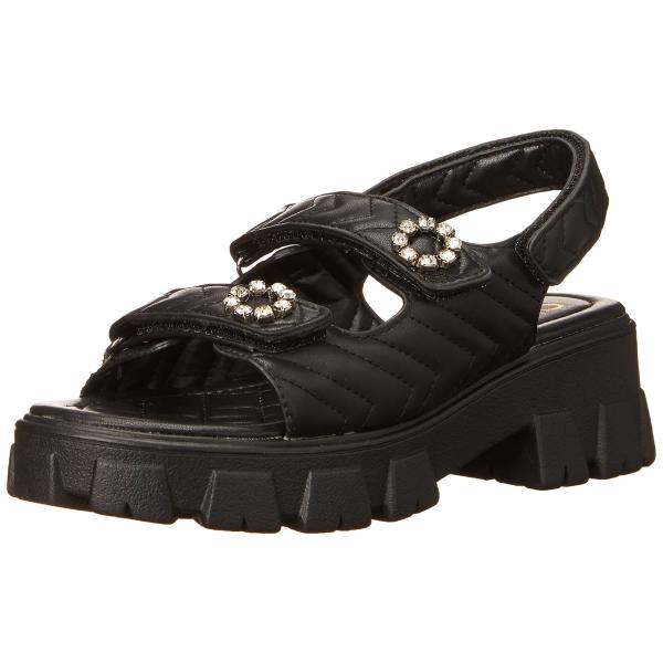商品名: YOKI レディース プラットフォーム サンダル ウェッジ, ブラック, 24 YOKI-BRIELLE-03 Women’s Quilted Open Sandal, Black, 8 M USブランド: Yoki商品サイズ: ...