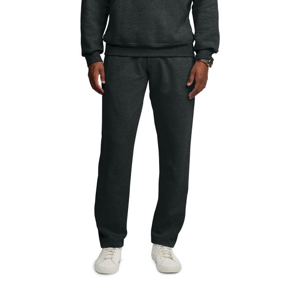 商品名: Fruit of the Loom Men's Eversoft Fleece Sweatpants &amp; Joggers (Regular &amp; Big Man), Open Bottom-Black Heather...