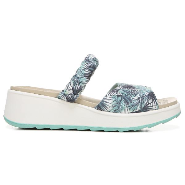 商品名: BZees レディース ニューウェーブ スライドサンダル ウェッジ, グリーンリーフプリント, 24 BZees Womens New Wave Slide Sandal Green Leaf Print 8 Mブランド: BZE...