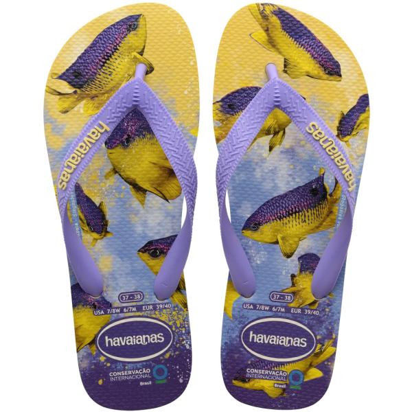商品名: (ハワイアナス) Havaianas Conservation International ビーチサンダル, レモンイエロー, 11-12 Havaianas Women Conservation International Fl...