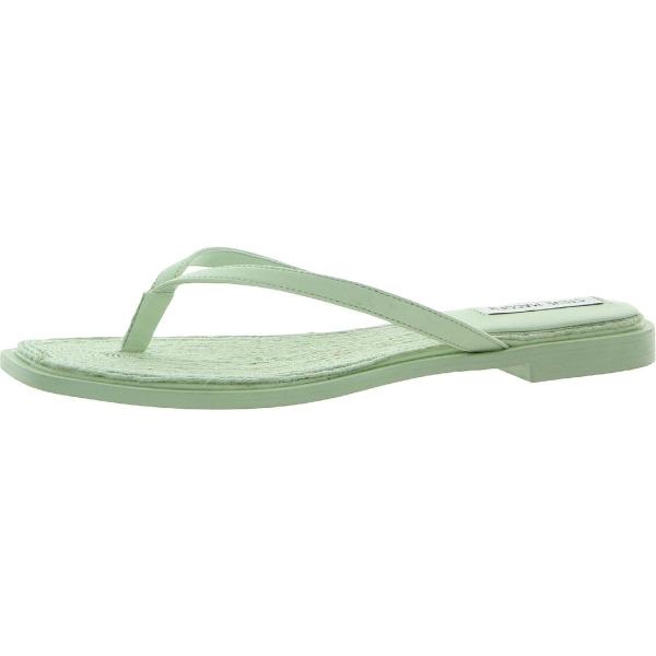 商品名: Steve Madden Abela サンダル, ミント, 24.5 Steve Madden Abela Women's Faux Leather Flip Flop Sandals Green Size 8.5ブランド: St...