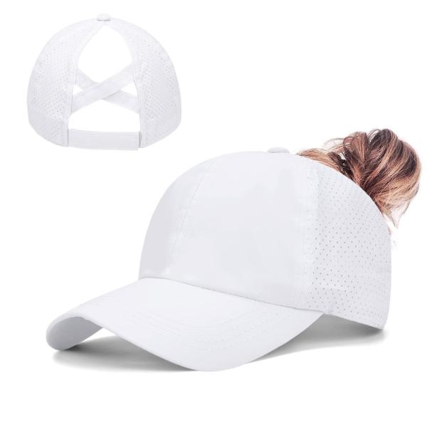 商品名:  New-upgraded Ponytail Baseball Cap Women Criss Cross Hat Adjustable High Messy Bun Ponycap Quick Drying Mesh Travl...