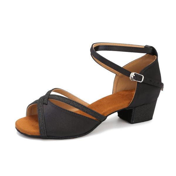 商品名:  TTdancewear Low Cuban Heel Ballroom Dance Shoes Women Salsa Latin Dancing Practice Shoes for Beginners Glitter Com...