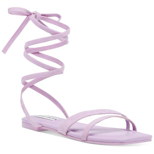 商品名: Steve Madden レディース Garvan スエード ストラップ グラディエーターサンダル, ライラック スエード, 7.5 Steve Madden Garvan Sandal Lilac Suede 7.5 Mブランド...