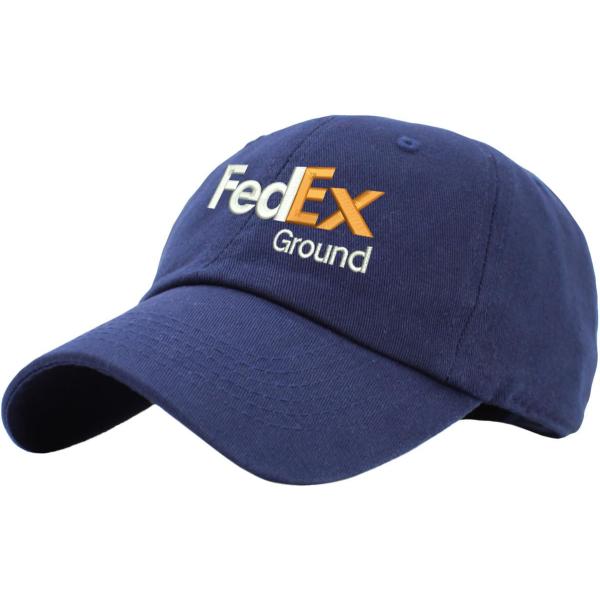 商品名: FedEx グランドハット 刺繍入り コットンキャップ クラシック 調節可能 野球帽, ホワイトオレンジプリント, One Size FedEx Ground Hat Embroidered Cotton Cap Classic ...