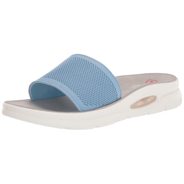 商品名: Blondo レディース 防水 Alyssa スライドサンダル, ライトブルーニット。, 10 Blondo Women's Waterproof Alyssa Slide Sandal, Light Blue Knit, 10ブ...