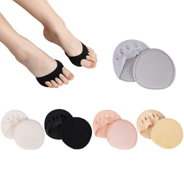商品名: ハニカム生地 前足パッド ソフト中足パッド 5組 足クッション つま先トッパー ライナーソックス スポンジクッション 目に見えないつま先カバー つま先なしソックス ハイヒール サンダル用 5 Pairs Honeycomb Fab...