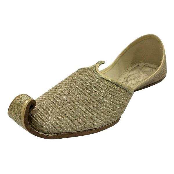 商品名:  Men's Punajbi Jutti Wedding Khussa Mojati Soft Leather Handmade Shoes Traditional Style Sherwani Jooti Goldブランド: S...