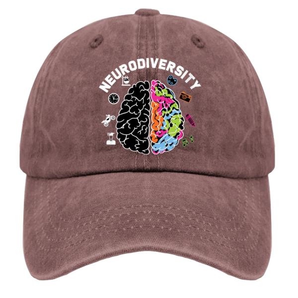 商品名:  Cowboy dad Hats 90s Embrace Neurodiversity Autism Awareness Adjustable Hats for Men Cotton Fishing Cap Wine Redブラン...