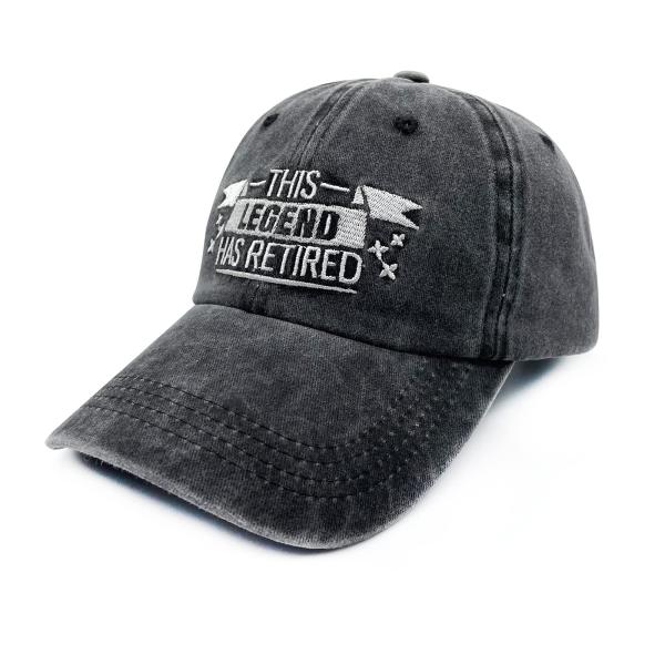 商品名:  Waldeal Funny Retirement Hats for Men Women, This Legend Has Retired Baseball Cap for Dad Husband Coworker Blackブラ...
