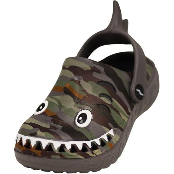 商品名:  NORTY Toddler Clogs - Fun Shark Slippers for Kids with Comfortable Back Strap - Shark Shoes - Playful Shark, Turtl...