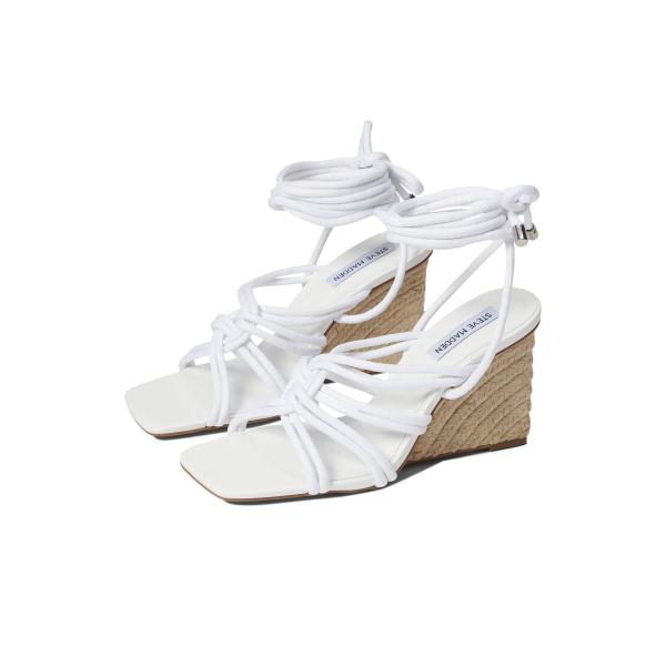 商品名:  Steve Madden Womens IDOLIZED Square Toe Strappy Wedge Heels White 8 Medium (B,M)ブランド: Steve Madden商品サイズ: 8高さ: 28.4...