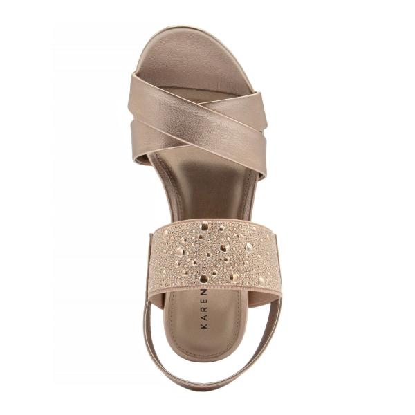 商品名:  Karen Scott Womens Parrisa Faux Leather Slide On Heels Gold 9 Medium (B,M)ブランド: Karen Scott商品サイズ: 9高さ: 29.3878cm横幅...