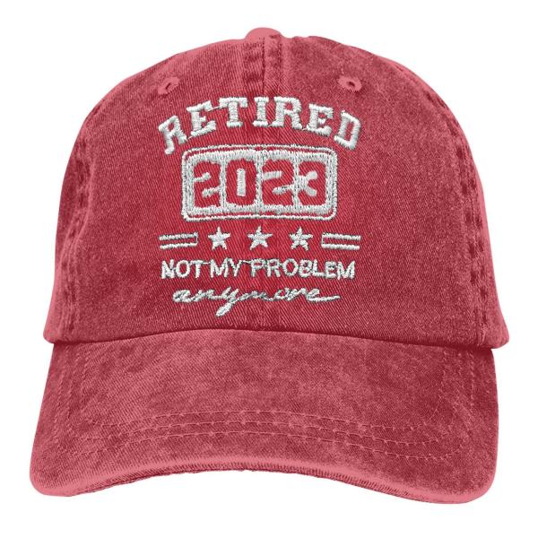商品名:  2024 Retirement Gift for Men, Retired 2024 Not My Problem Anymore Baseball Cap Vintage Dad Hat Redブランド: RNFENQS商品サ...