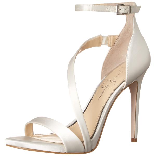 商品名: Jessica Simpson Women's Rayli Ankle Strap Heeled Sandal, White, 10 Jessica Simpson Women's Rayli Ankle Strap Heeled...