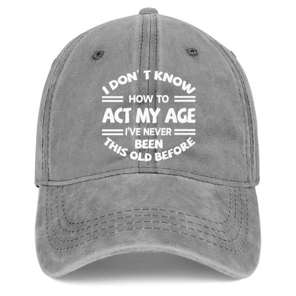商品名:  I Dont Know How to Act My Age Hat for Men Women Vintage Baseball Cap Gifts Funny Trucker Hat for Daily Useブランド: zi...