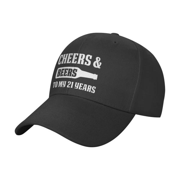 商品名:  Cheers to 21 Years Birthday 21st Hats for Men Women Teens Vintage Adjustable Baseball Cap Fitted Trucker Hat Black...