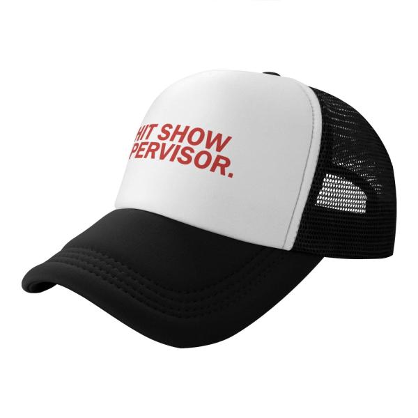 商品名:  VHALGVNBC Shit-Show-Supervisor Mens Womens Mesh Hats Teens Baseball Cap Summer Trucker Hat for Outdoor Sprots Blac...