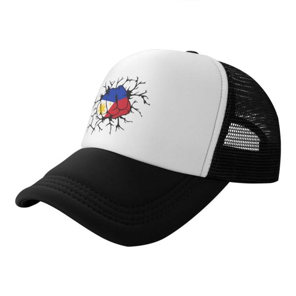 商品名:  VHALGVNBC Filipino Map Philippines Flag Mens Womens Mesh Hats Teens Baseball Cap Summer Trucker Hat for Outdoor On...