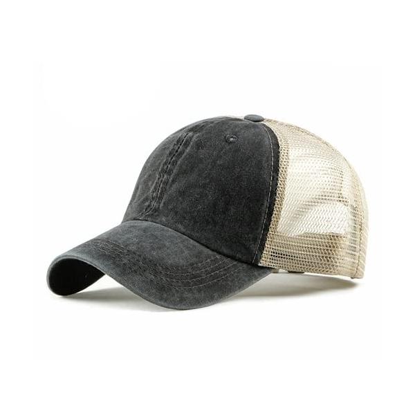 商品名:  Trucker Ball Cap Mesh Beige Back Adjustable Hat Snapback 2-Tone Cap 6 Panel (Black), One Size-Mediumブランド: Generic商...