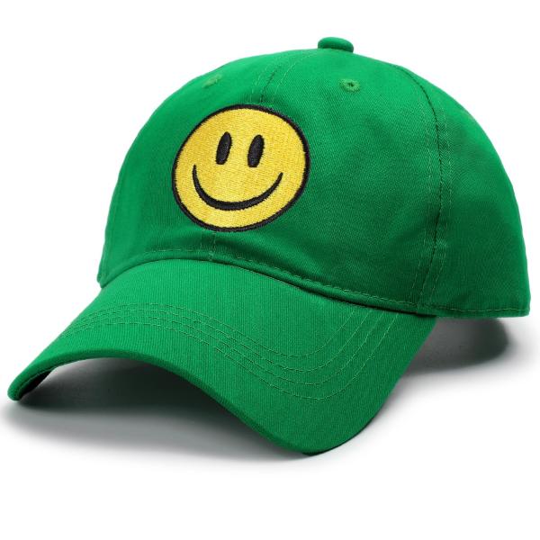 商品名:  SONMONY Smile Face Baseball Hat Washed Dad Hat for Men Women Cute Baseball Caps Unstructured Smile Embroidered Hat...