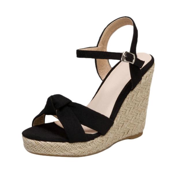 商品名:  Hoxekle Women Summer Platform High Heel Shoes Ankle Strap Wedge Sandals Slingback Comfortable Party Dress Shoes fo...