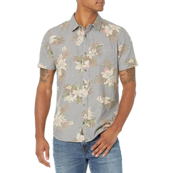 商品名:  Buffalo David Bitton Men's Short Sleeve Printed Button Down 2, Charcoal SU22, Mediumブランド: Buffalo David Bitton商品サイ...