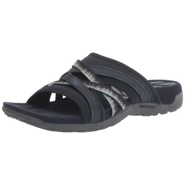 商品名: Merrell (メレル) レディース Terran 3 Cush スライドサンダル, ネイビー, 6 Wide Merrell Women's Terran 3 Cush Slide Sandal, Navy, 6 Wideブラ...