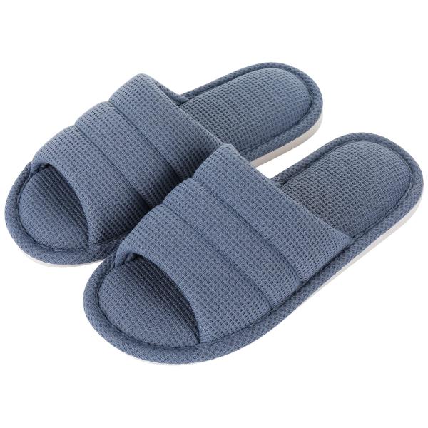 商品名:  shevalues Summer House Slippers for Women Men Breathable Waffle Indoor Slippers Slip-on Open Toe Home Shoes, Blue ...