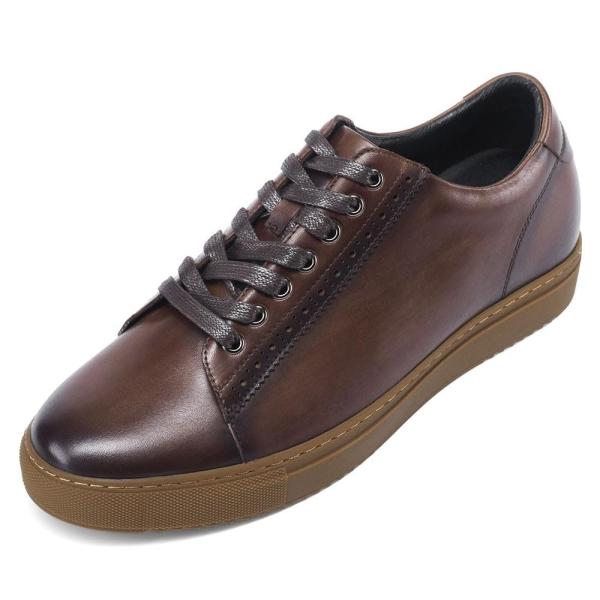 商品名:  CHAMARIPA Men's Elevator Shoes Casual Shoes Leather Invisible Height Increasing Shoes Dressy Shoes Brownブランド: CHAM...
