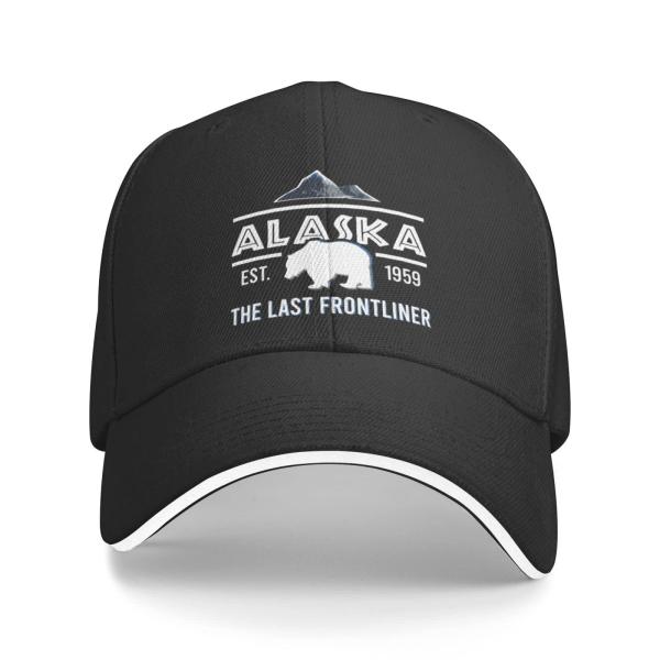 商品名:  Alaska The Last Frontliner 1959 Men Baseball Cap Women Adjustable Snapback Dad Sun Summer Golf Trucker Hat Blackブラ...