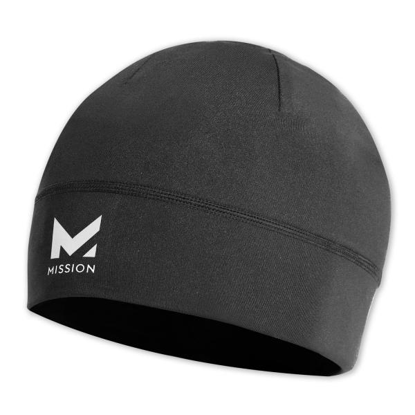 商品名: [MISSION] ミッション パフォーマンスビーニー ブラック MISSION Performance Jersey Beanie, Black - Lightweight &amp; Breathable - Absorbs ...