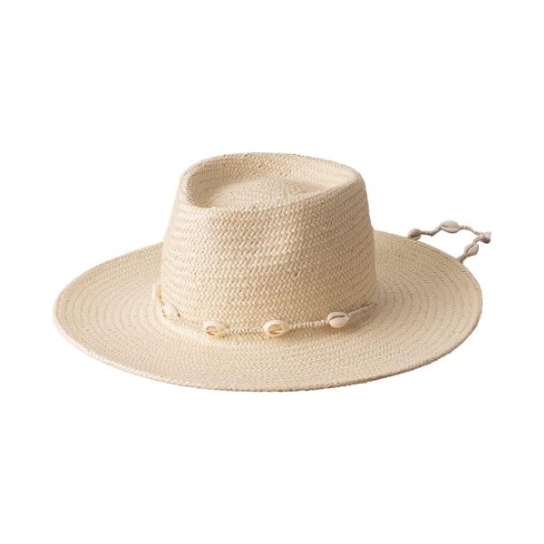 商品名:  Seashells Beaded Beach Hats with Chain for Women Fashion Straw Woven Fedora Sun Summer Holidaty Panama Cap Beige, ...