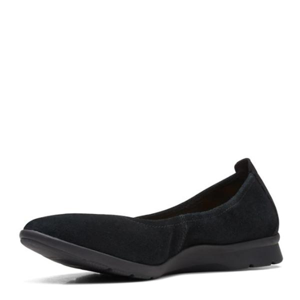 商品名: Clarks Women's, Jenette Ease Flat Black Suede 10 M Clarks Women's Jenette Ease Ballet Flat, Black Suede, 10ブランド: Cl...