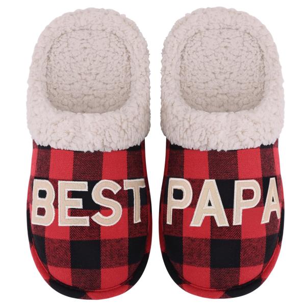 商品名:  shevalues Best Mama Papa House Slippers for Mom and Dad from Daughter Son, Memory Foam Indoor Slippers for Women M...