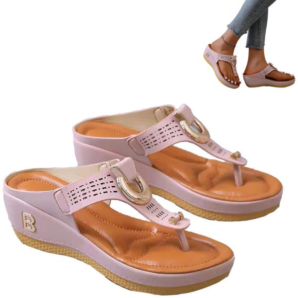 商品名:  YIbing Women's Flip Flops Summer Rome Women Flip Flops Wedges Thick Slippers, Women's High Heel Platform Wedge Fli...