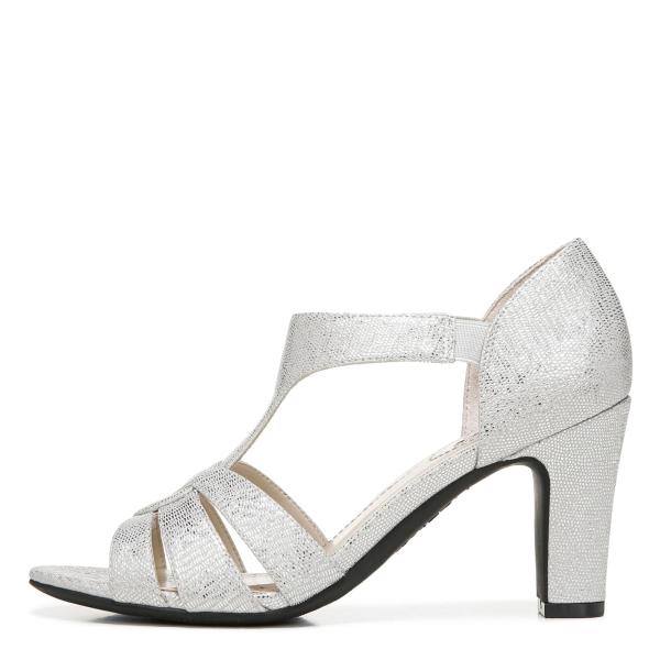 商品名: LifeStride レディース キャラメル ドレス サンダル ヒール, シルバー, 9.5 Wide LifeStride Womens Caramel Dress Heeled Sandal, Silver, 9.5 Wide...